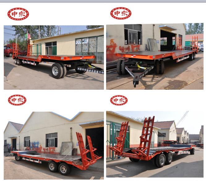 Farm Tractor Transport: 15 Ton Flatbed Excavator Trailer Solutions ...