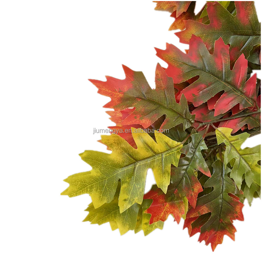 Artificial Oak Tree Leaf Stems - Faux Glue Coated Oak Tree Branches For ...