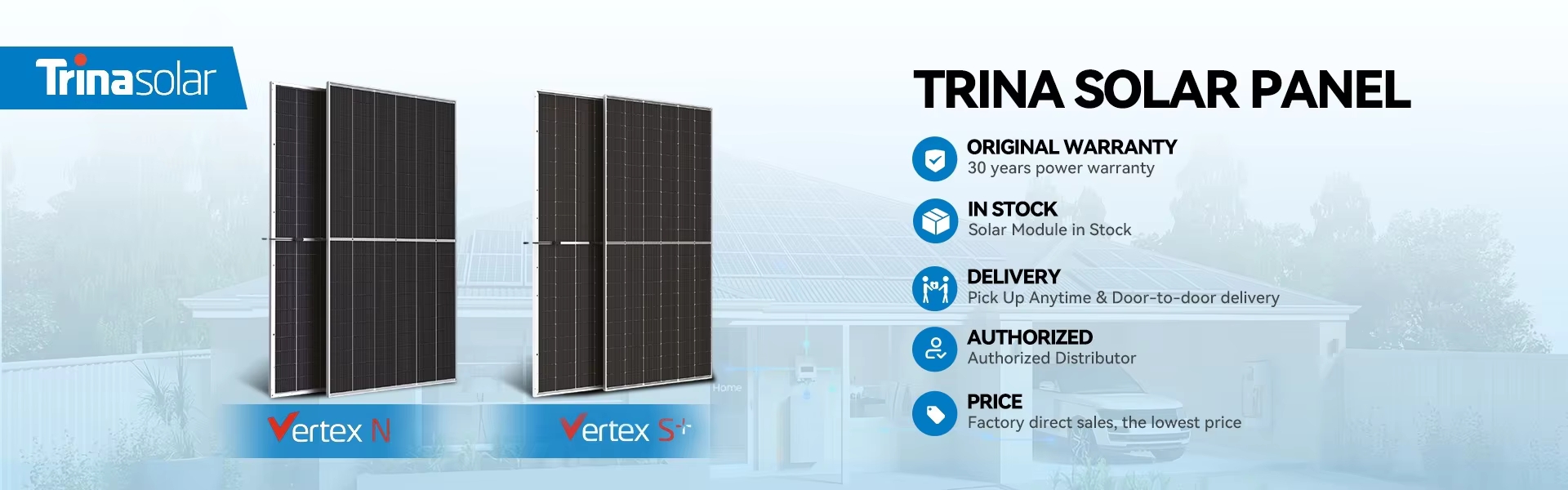 Trina Solar Vertex S N-type Dual Glass Panel Modules - 425w To 450w ...