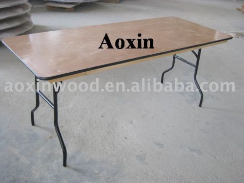 Plywood Banquet Folding Hotel Table, High Quality Plywood Banquet ...