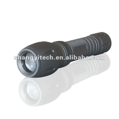 Rechargeable Aluminum Adjustable Focus Cree Lens Flashlight, High ...