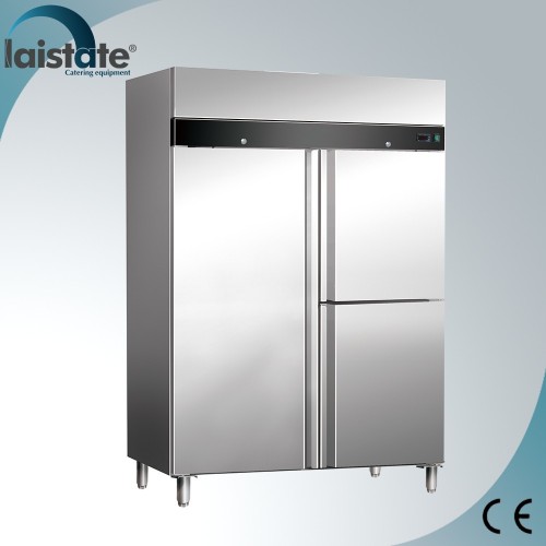 3 Door Vertical Double Temperature Ventilated Commercial Freezer, High ...