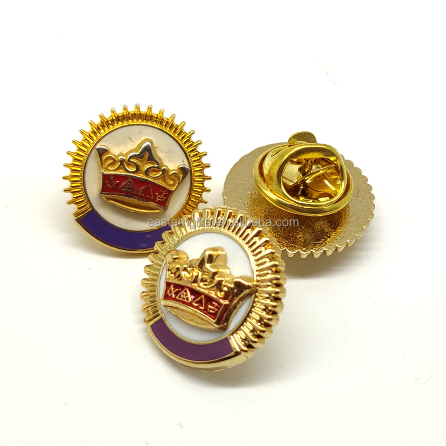 Metal Craft Gold Round Rotary International Club Pin: Customized Lapel ...
