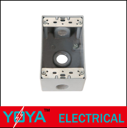 Corrosion Resistance Two Gang Weatherproof Junction Box With Aluminum ...