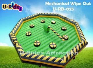8 Mans Round Inflatable Wipe Out / Green Wipeout Eliminator, High ...