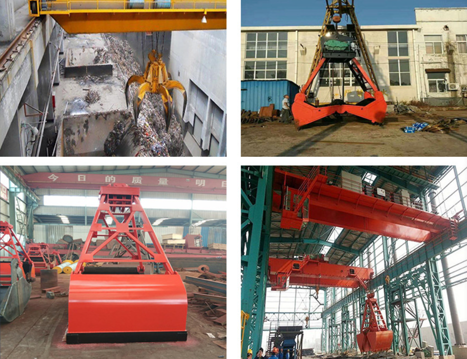 5 Ton Industrial Electric Hydraulic Grab Bucket Peel Scrap Grapple For ...
