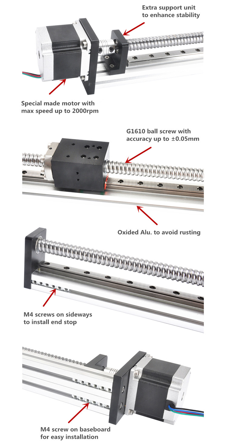 Ball Screw Linear Actuators,stages And Slides, High Quality Ball Screw ...