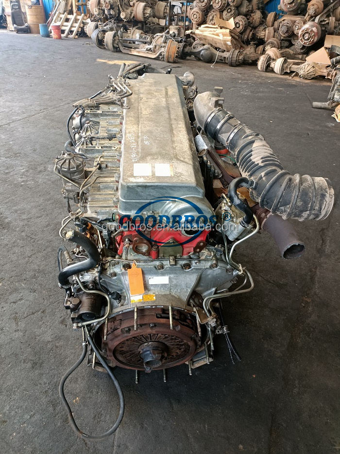 Used Original E13c Diesel Engine And Zf16s221 Gearbox For Hino Mixer ...