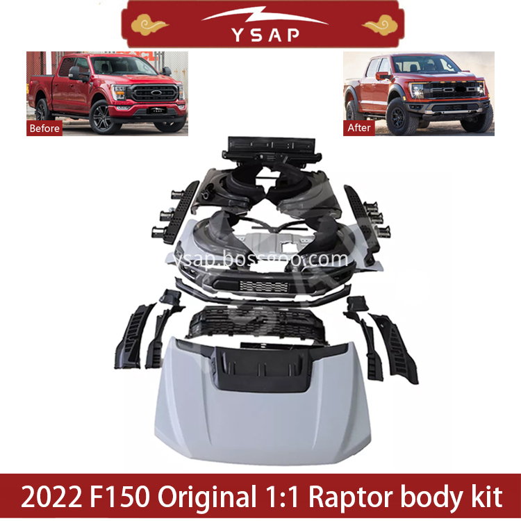 2022 F150 Original 1: 1 Raptor Body Kit คุณภาพสูง 2022 F150 Original 1: ...