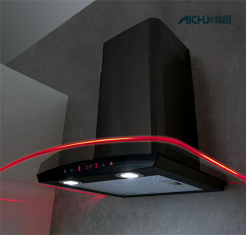 Curved Glass Extractor With Edge Lighting High Quality Curved Glass