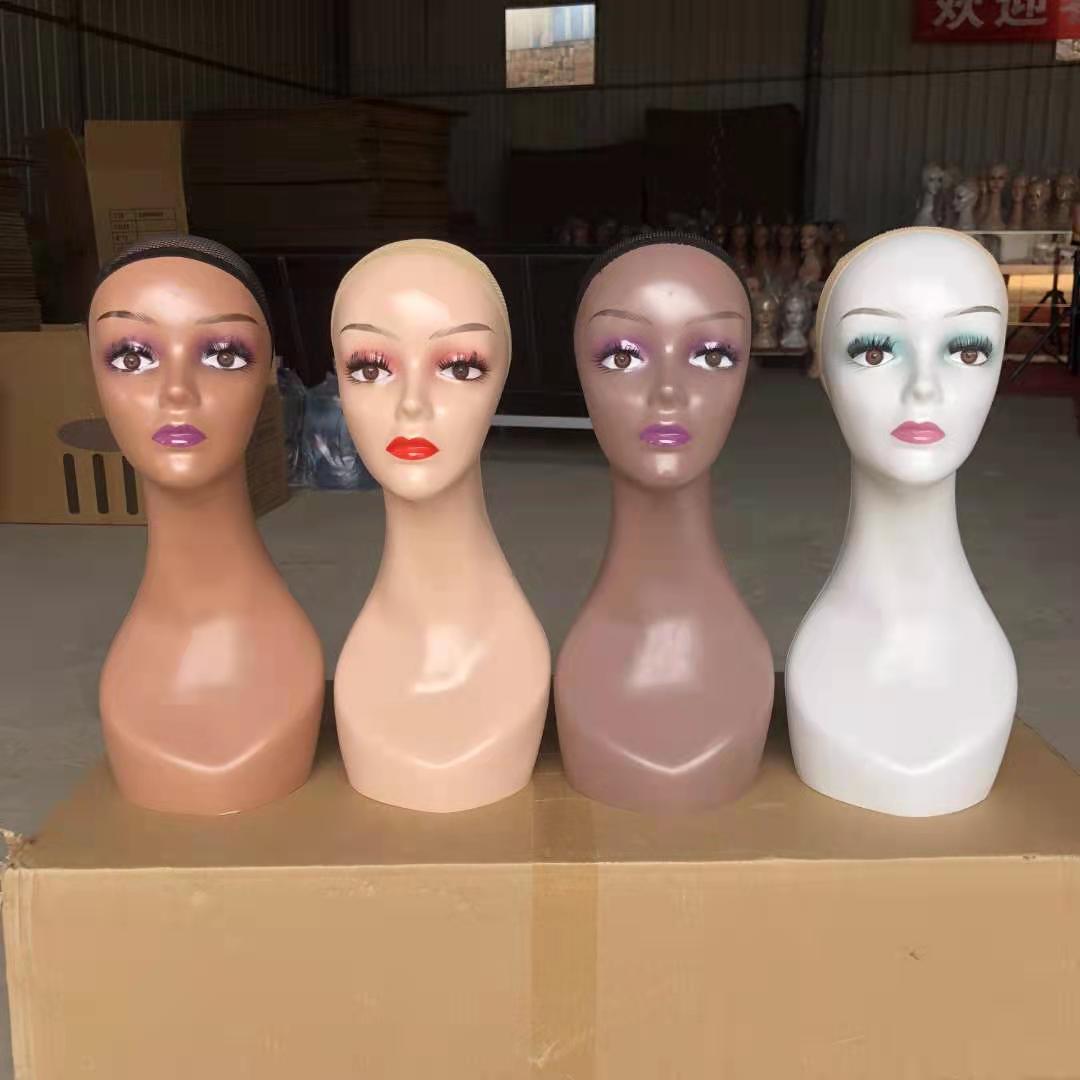 Wig Model Head Pvc Stand Manikin Head Realistic Mannequin Head Bust Wig ...