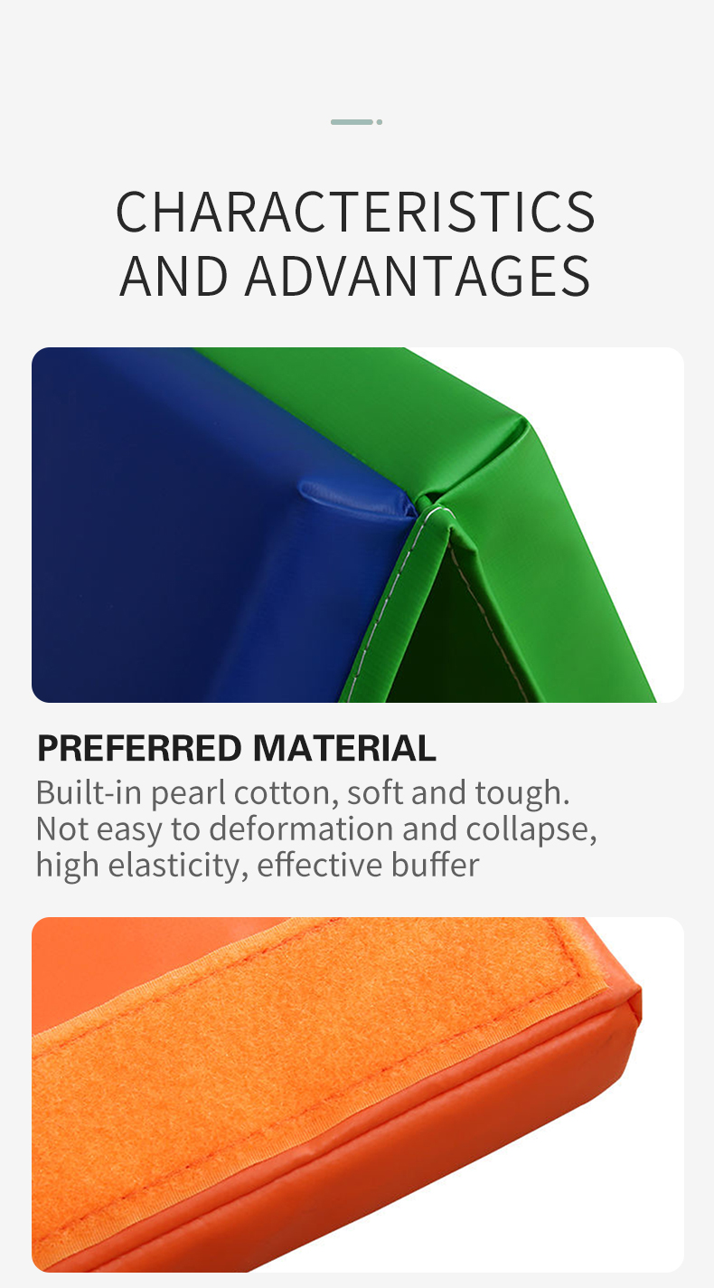 Kids Trifold Foam Gymnastic Landing Mat For Exercise And Tumbling, High ...