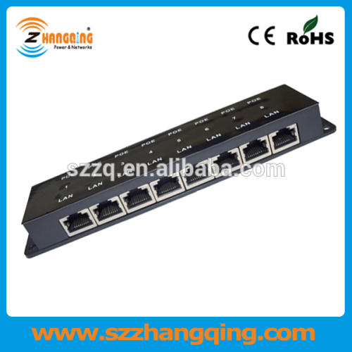 8 Port Multiport Passive Poe Injector 24v 48v, Mini Midspan Poe ...