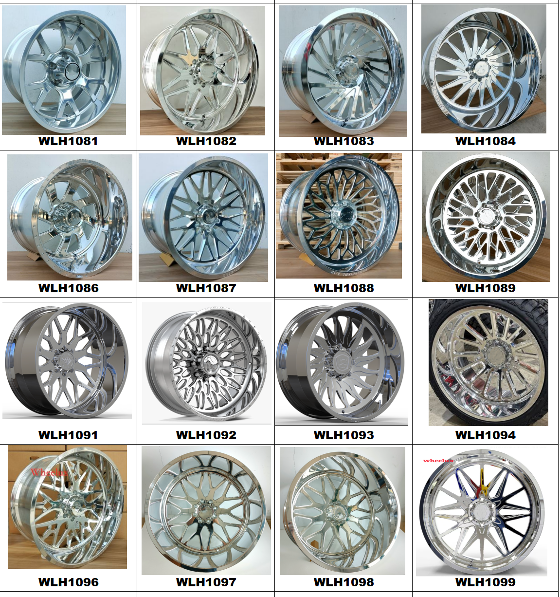 H Style Monoblock Forged Sport Wheels Rims - Chrome Polish 20x10 To ...