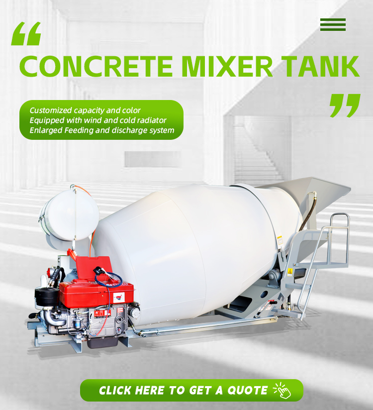 2.5 Cubic Meter Self-mixing Concrete Tank With Trailer - Good Price ...