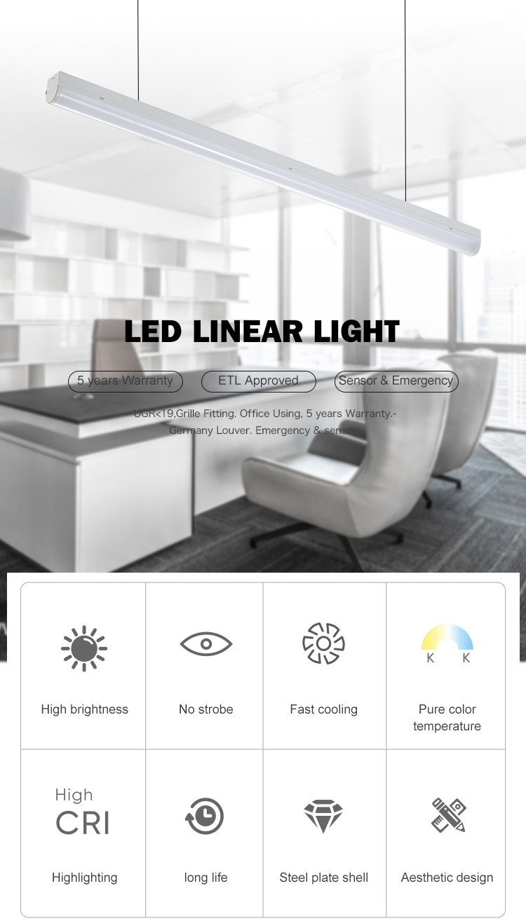 Indoor Commercial Led Batten Lights With Motion Sensors, High Quality ...