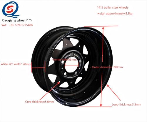 Heavy-duty 14x5 Trailer Wheel Rim 390mm Diameter, High Quality Heavy ...