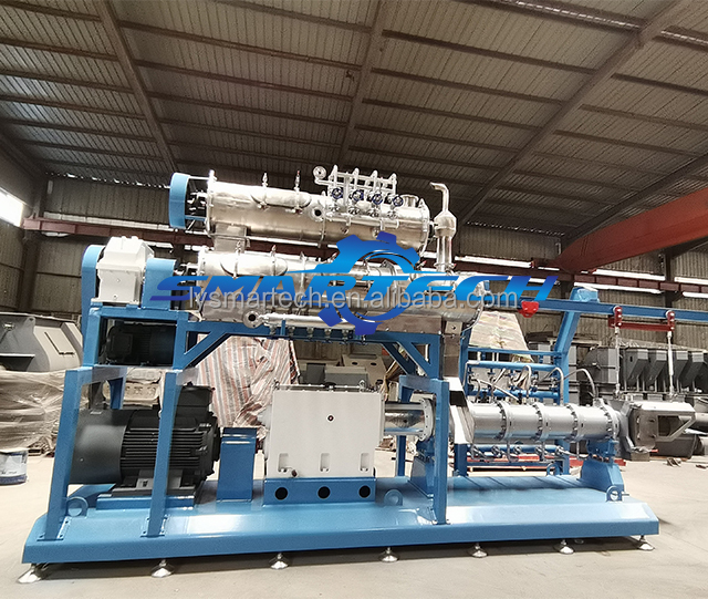 Full Fat Soya Bean Extruder Machine For Fish Feed Production, High ...