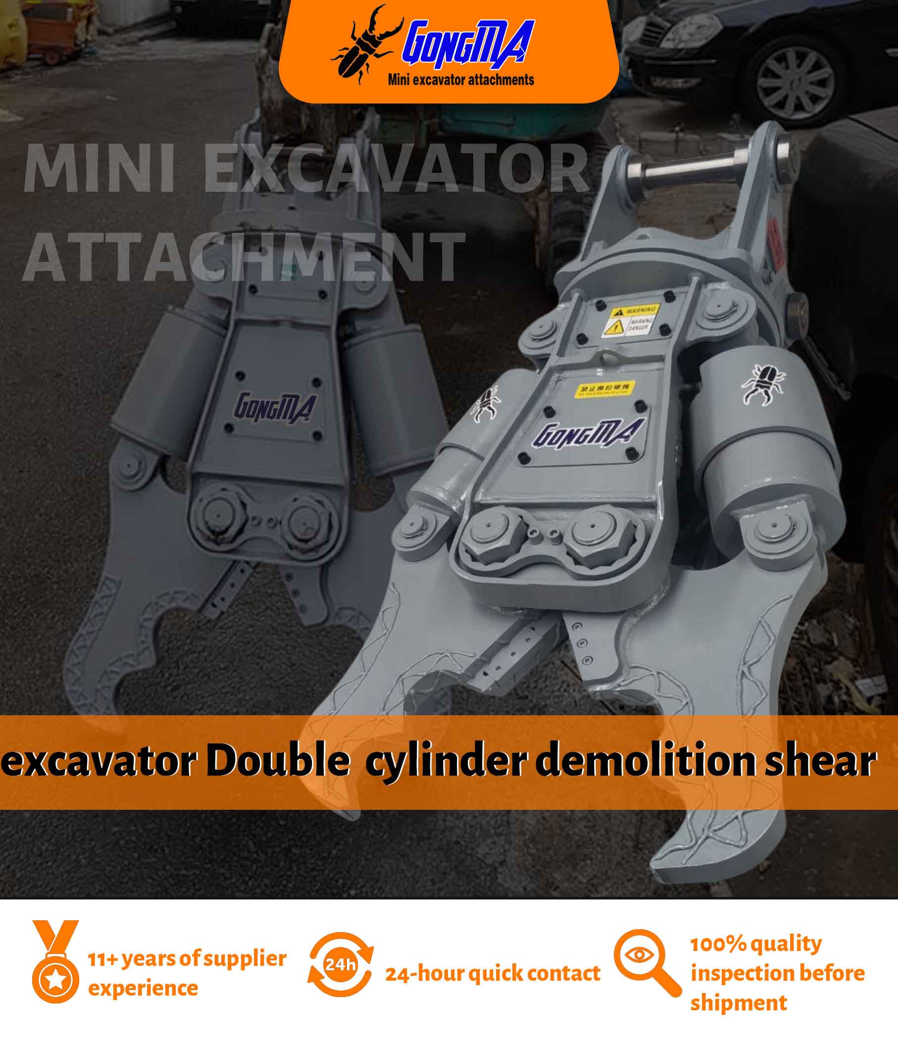 Hydraulic Demolition Concrete Shear For 20-30 Tons Excavator, High ...