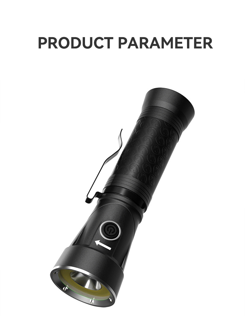 Warsun 500lm Rechargeable Flashlight With Cob Red Light, Magnetic Head ...