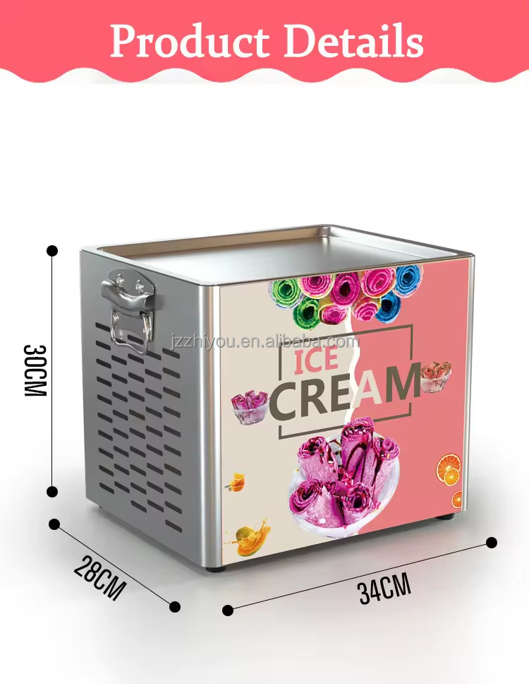 Portable Ice Cream Stir-fry Machine, High Quality Portable Ice Cream ...