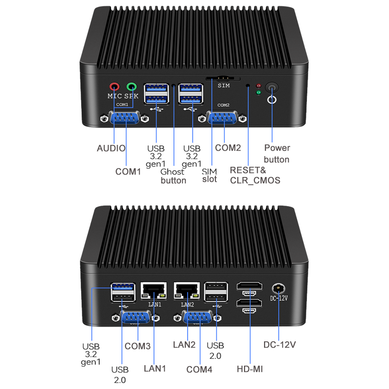 Dual Lan Industrial Mini Pc J4125 Ddr4, High Quality Dual Lan ...