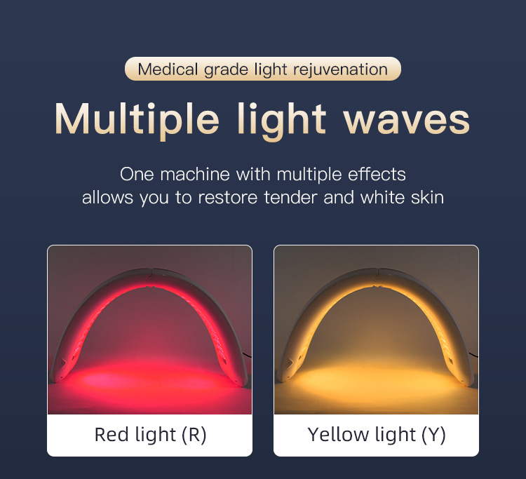 7-color Led Face Light Therapy Dome For Skin Rejuvenation, High Quality ...