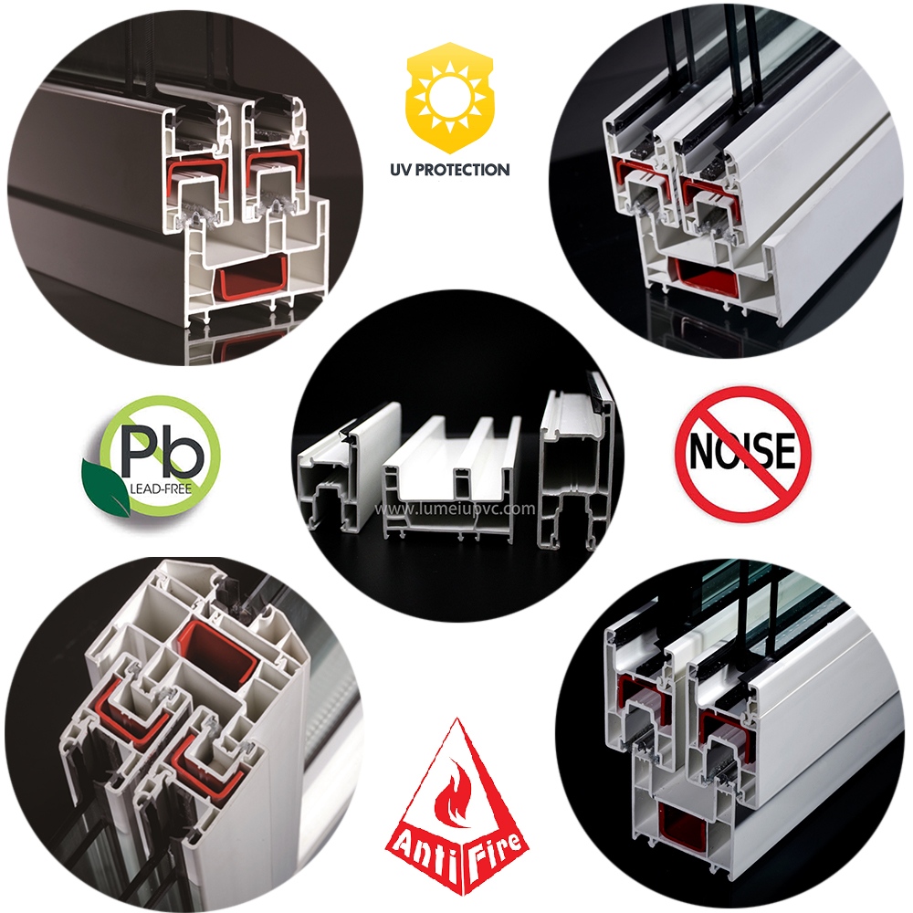 80mm 시리즈 푸시 풀 Pvc / Upvc Perfile, Bossgoo.com의 고품질 80mm 시리즈 푸시 풀 Pvc ...