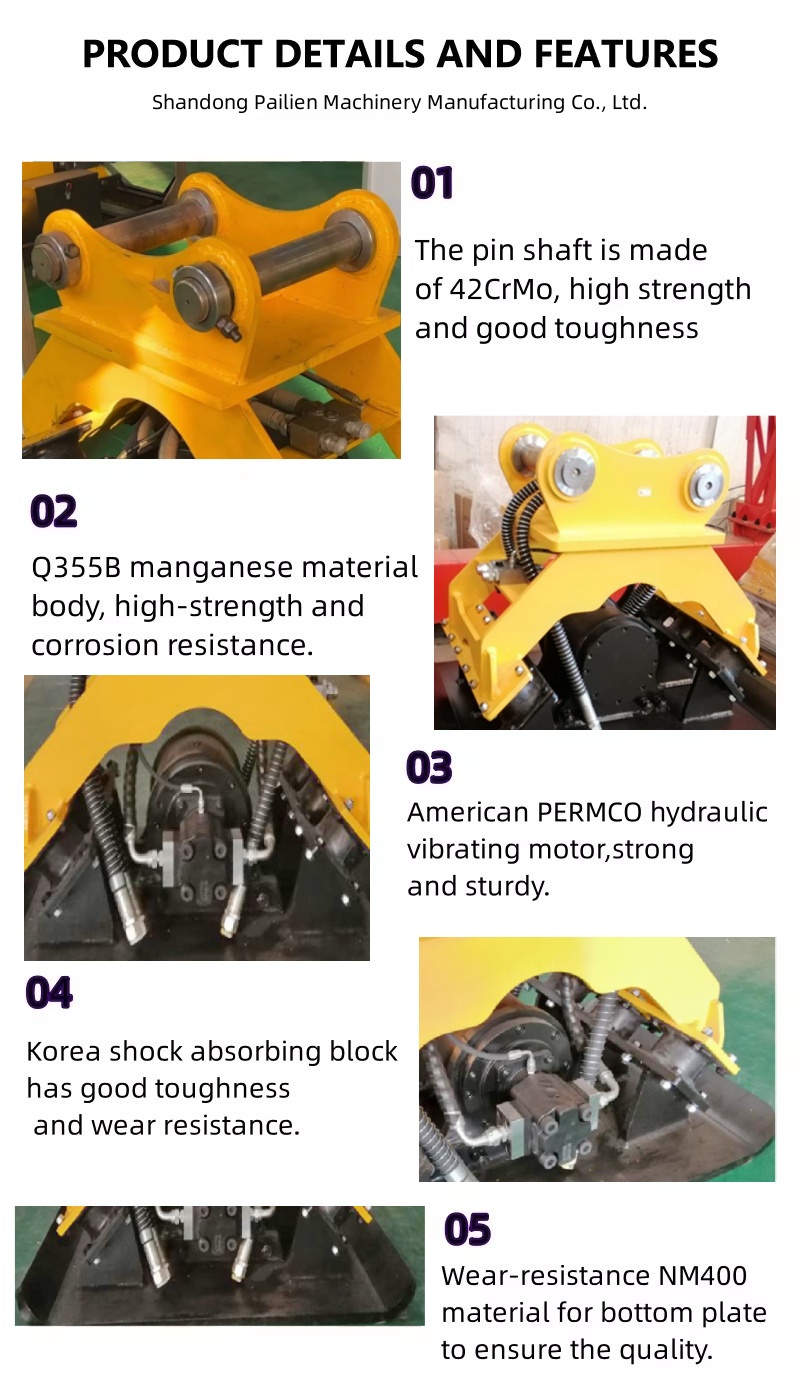 Hydraulic Excavator Plate Soil Trench Rammer, High Quality Hydraulic ...