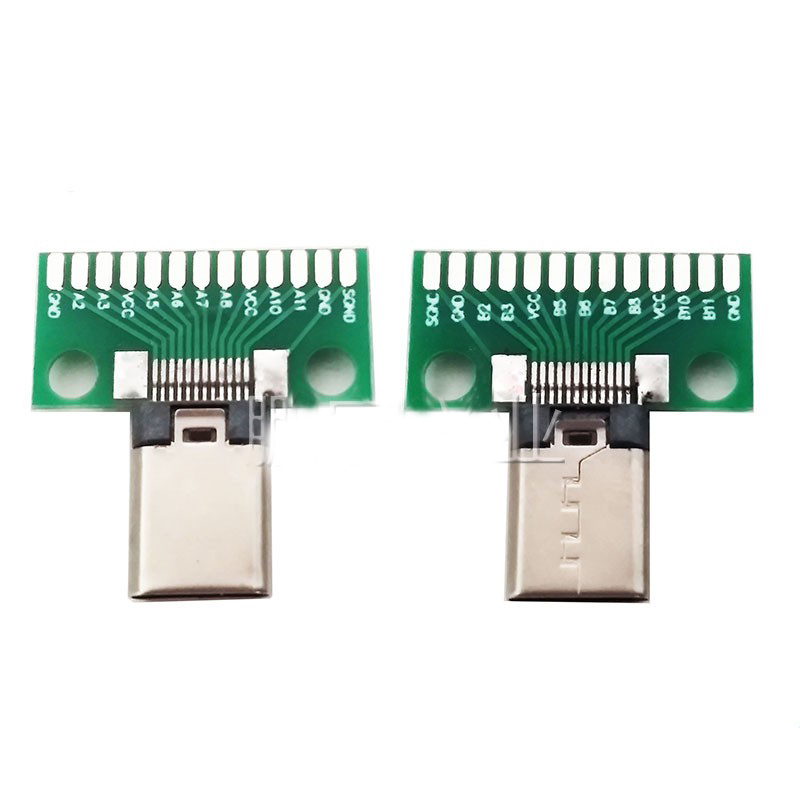 Male Type C Test Pcb Board With Usb 3.1 Port - 20.6x10mm Universal Test ...