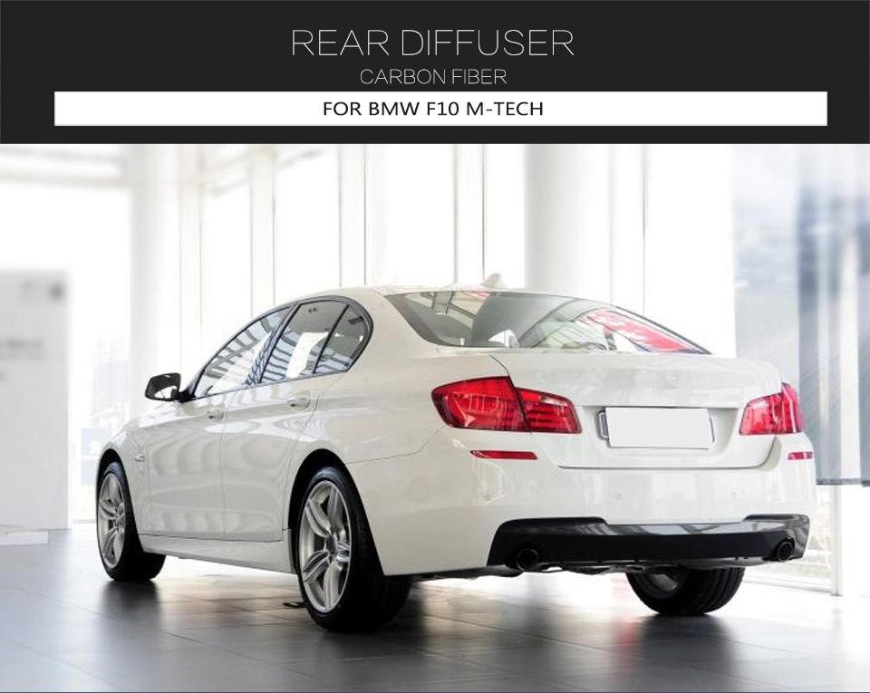 Carbon Fiber Rear Diffuser For Bmw F10 M-tech/m-sport 535i/550i 2010 ...