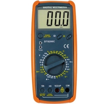 2ma-10a 200ω-200mω Digital Multimeter Dt-8200c, High Quality 2ma-10a ...