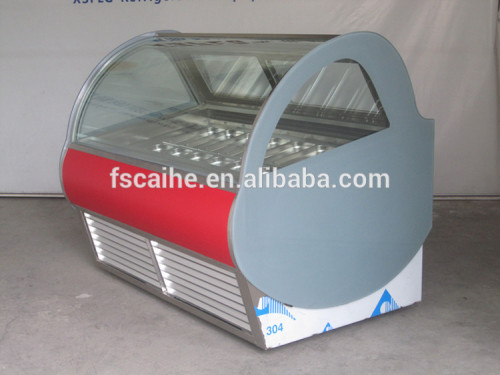 Gelato Showcase/gelato Display Freezer, High Quality Gelato Showcase ...