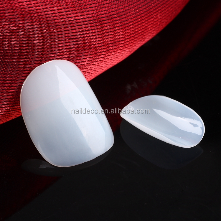 Nadeco New Shape Full Cover Short Square Abs Material False Nails, High ...