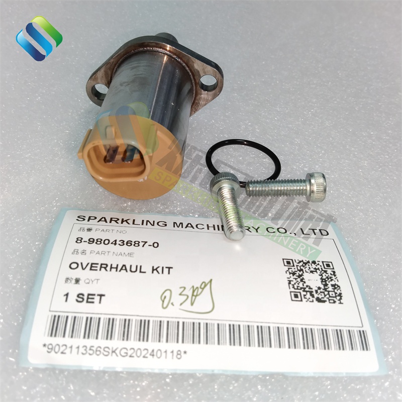 Skgm Zx200-3 4hk1 Excavator Suction Control Valve 8-98043687-0, High ...