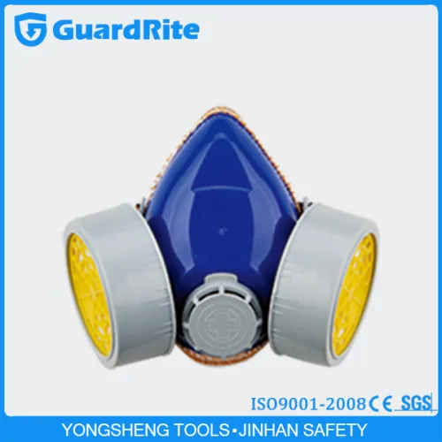 Guardrite Brand Half Face Poisonous Gas Mask Double Filter, High ...