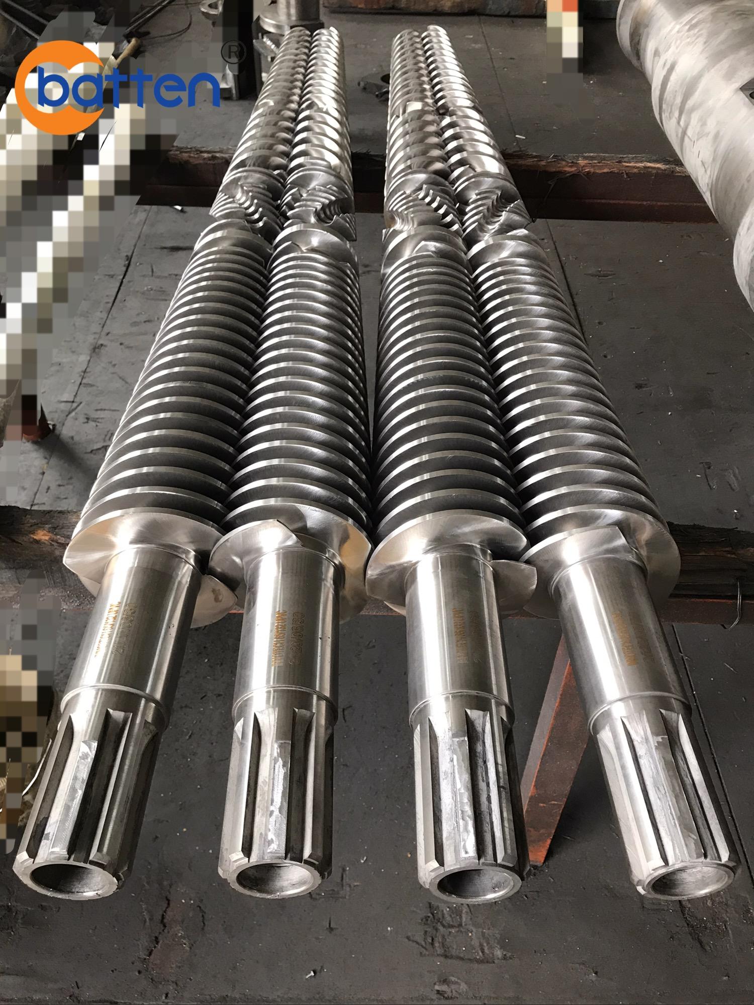 65/132 Conical Twin Screw Barrel Set For Plastic Extruder, High Quality ...