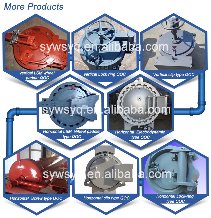 Asme Triple Clamp Quick Opening Closure For Pressure Vessels, High ...