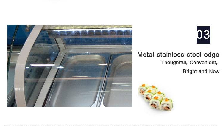 Self Service Refrigerated Sushi Display Case, High Quality Self Service ...