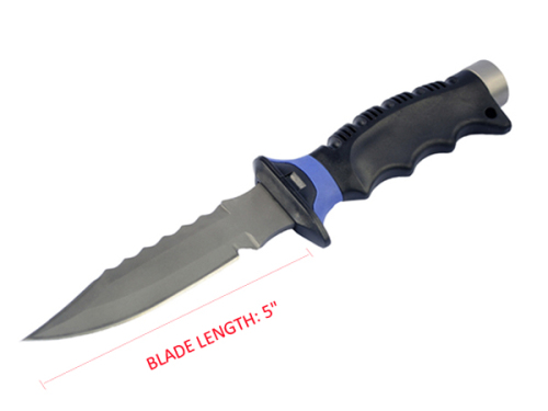 Fixed-blade Sharp Point Titanium Fishing Knife, High Quality Fixed ...