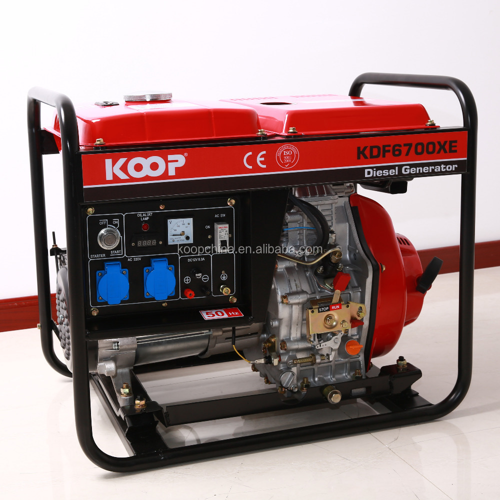 50hz 5kva 5kw Electric Start Portable Open Type Diesel Generator, High ...
