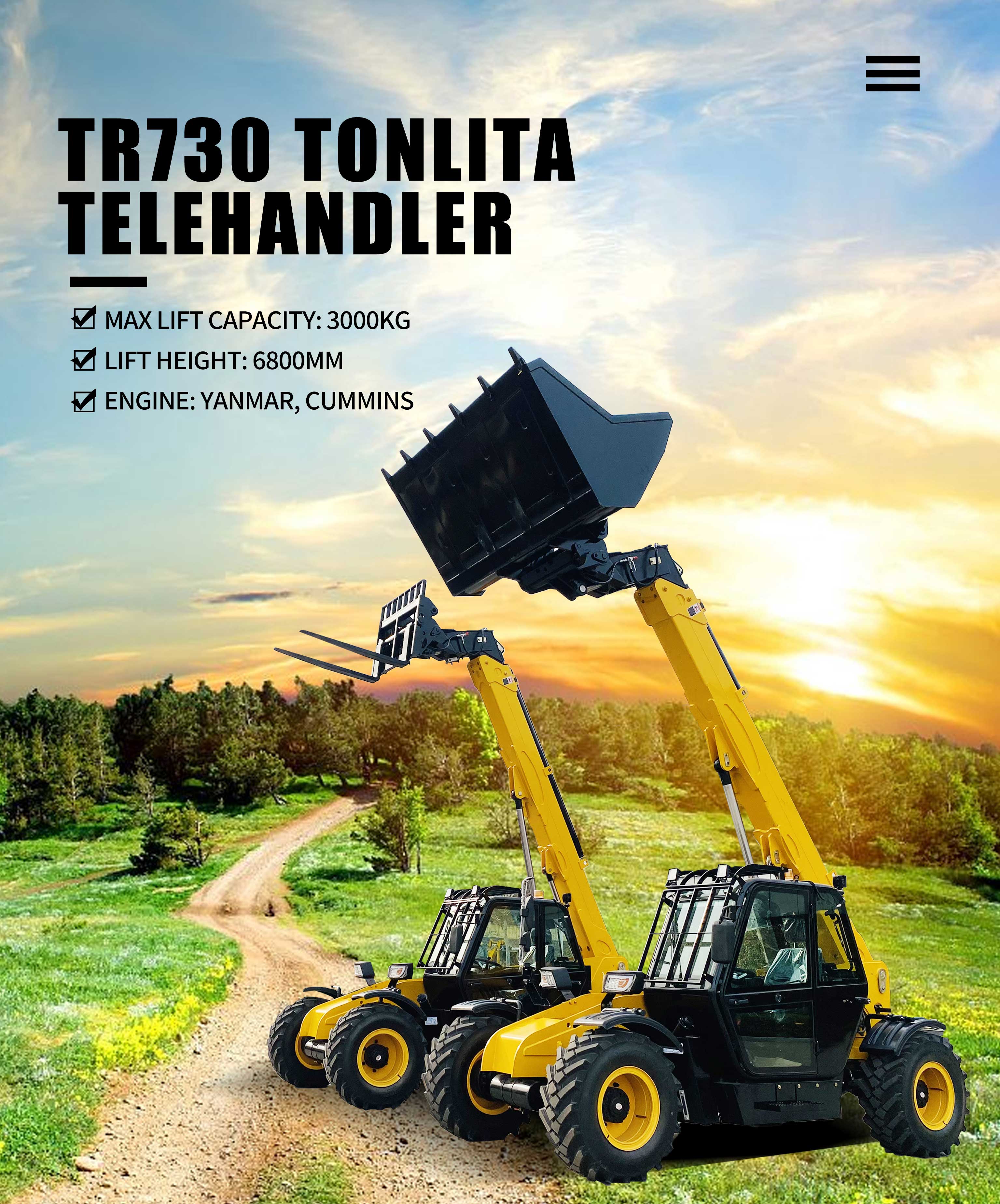 2024 3 Ton Telescopic Loader Telehandler For Tunnel Construction - Best ...