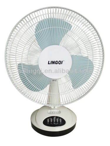 16" Battery Charged Electric Rechargeable Fan With Led, High Quality 16 ...