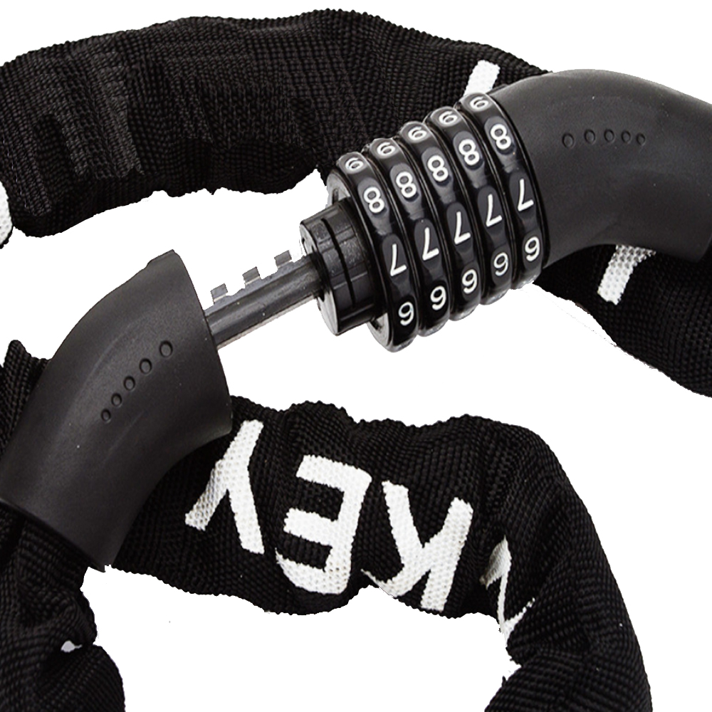 5-digit Resettable Combination Bicycle Chain Lock, High Quality 5-digit ...