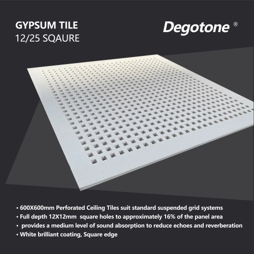 Quality 12mm Square Perforated Gypsum Boards for Sale