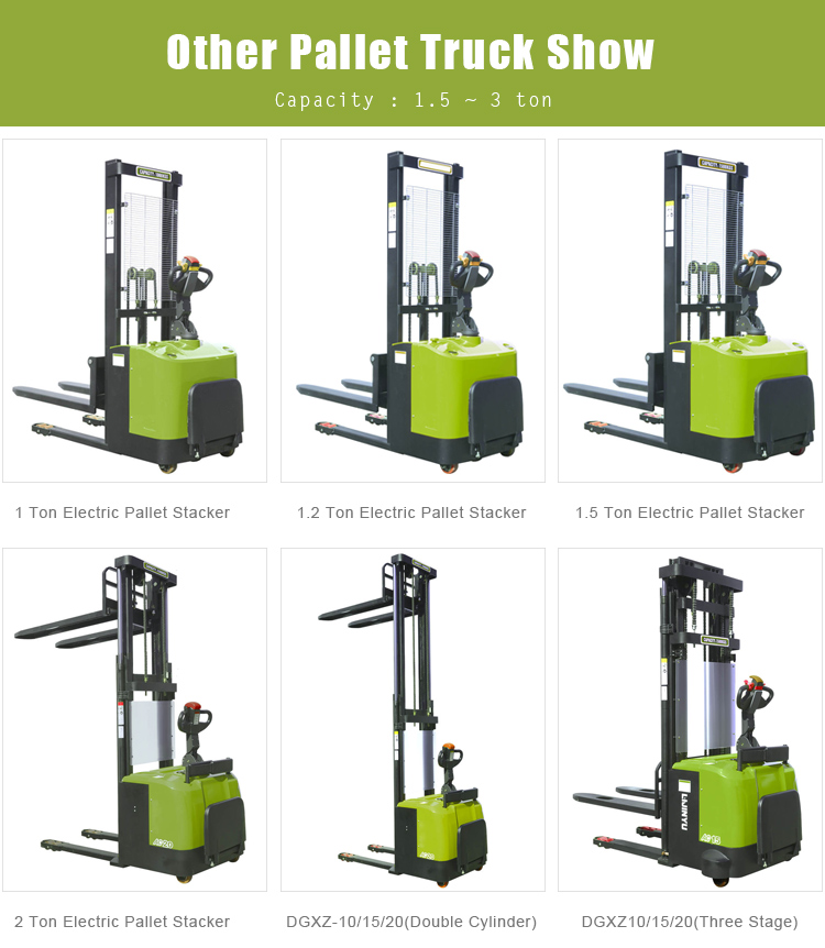 5m 6m Walkie Standing Electric Walking Truck Stacker, High Quality 5m ...