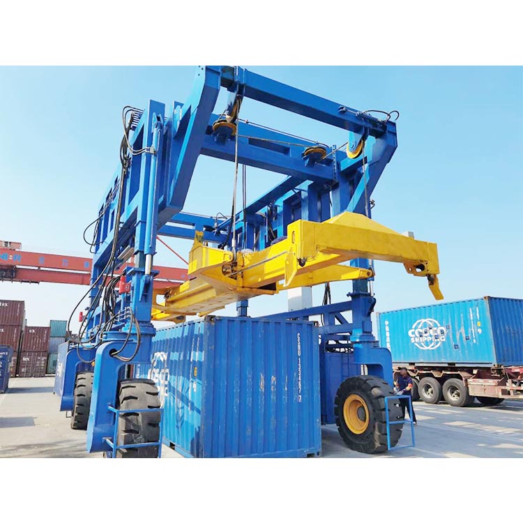 Specialized Shipping Containers And Cranes: Straddle Carrier And Vessel ...
