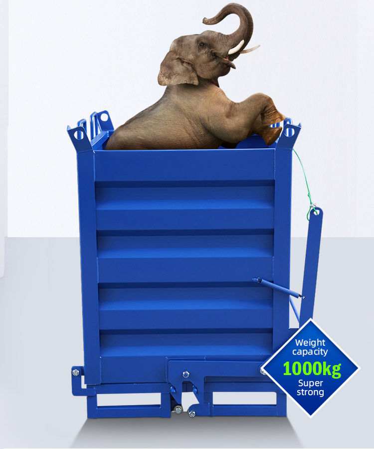 Oem Industrial Heavy Duty Forklift Crane For Waste Container Bins ...