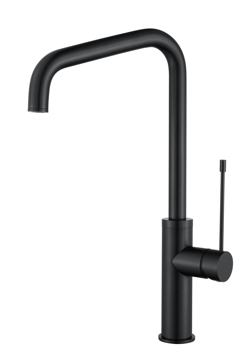 Modern Black Single Lever Kitchen Taps, High Quality Modern Black ...