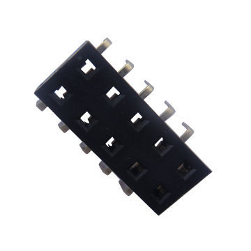 Female Header, 2.54mm Pitch, Vertical Type, Dual Row, Gold Flash, Rohs ...